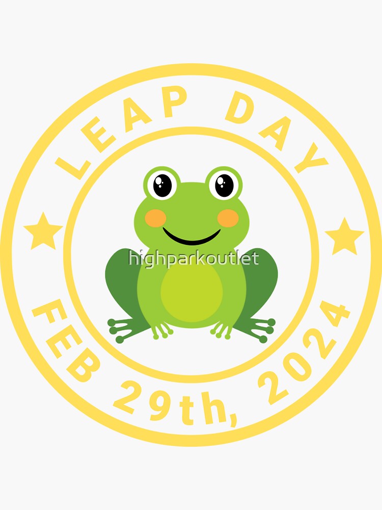 "Leap Year February 29th 2024 Frog Leap Day " Sticker for Sale by ...