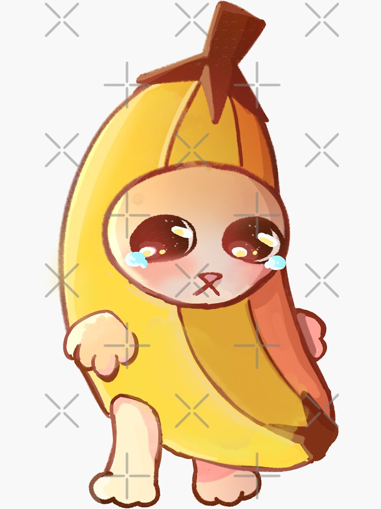 "Banana Crying Cat meme" Sticker by Asutip | Redbubble