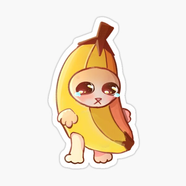 "Banana Crying Cat meme" Sticker by Asutip | Redbubble