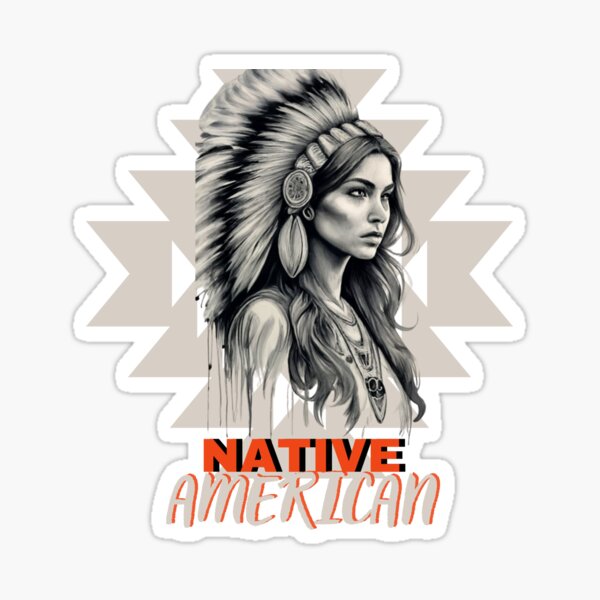 " American Indian Heritage" Sticker for Sale by Monica-Designs | Redbubble
