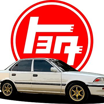 "Toyota Corolla AE92" Sticker for Sale by rzvisual | Redbubble