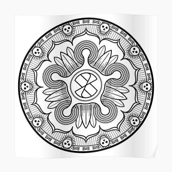 "Paradox in the Lotus Mandala w Transparent Background" Poster by ...