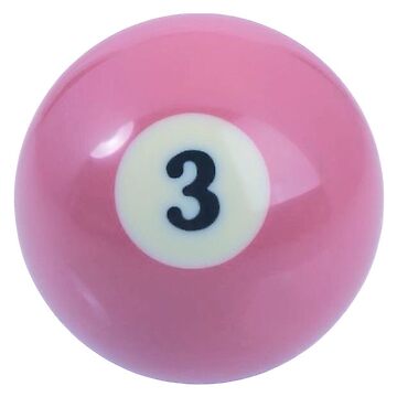 "Pink Number 3 Pool Ball" Sticker for Sale by ConstoStore | Redbubble