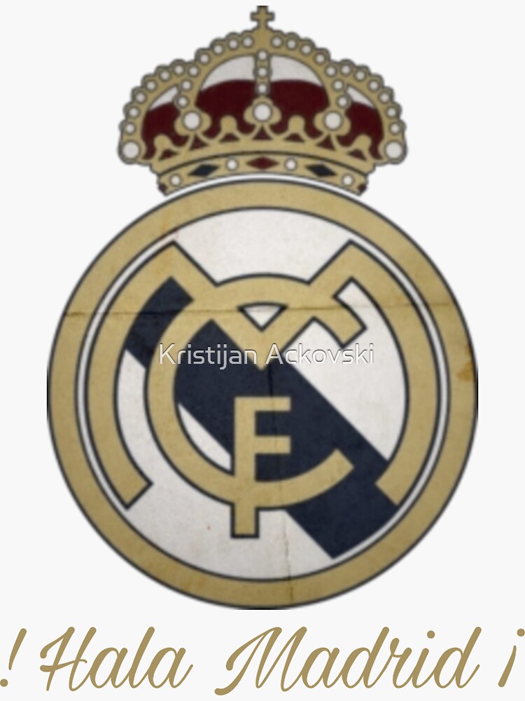 "Hala Madrid" Sticker for Sale by Kristijan Ackovski | Redbubble