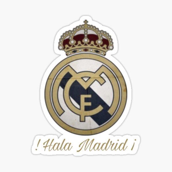 "Hala Madrid" Sticker for Sale by Kristijan Ackovski | Redbubble