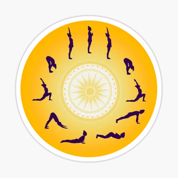 "Yoga Design for Yoga Addicts - Yoga Gift - Yoga Art" Sticker for Sale ...