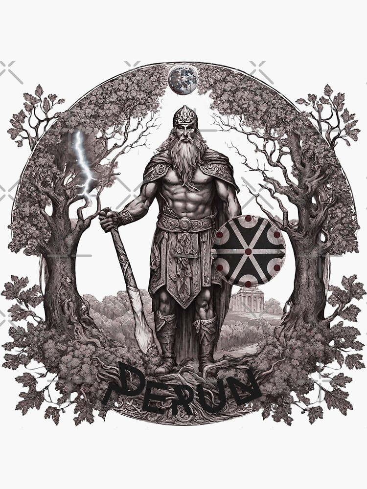 "Slavic God: Perun's Eternal Power" Sticker for Sale by InnerGrow ...