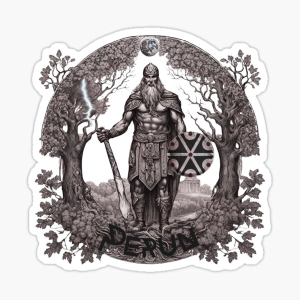 "Slavic God: Perun's Eternal Power" Sticker for Sale by InnerGrow ...