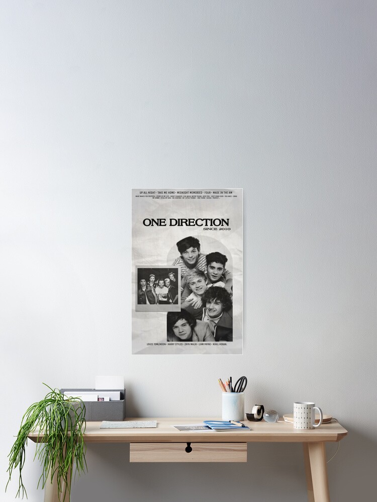 "One Direction Black and White 2010 Poster" Poster for Sale by tpwk ...