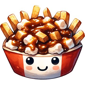 "Cute Poutine" Sticker for Sale by Emitropy | Redbubble