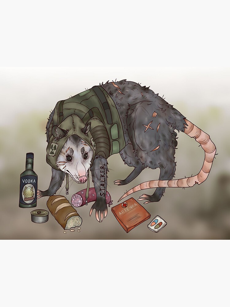 "S.T.A.L.K.E.R. (Chernobyl rat)" Sticker for Sale by UNcrocodile ...