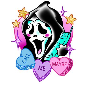 "Scream ghostface glitter" Sticker for Sale by Kristiana Squillante ...