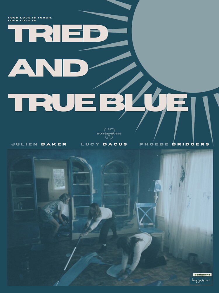 "true blue - boygenius" Sticker for Sale by bellmarne | Redbubble