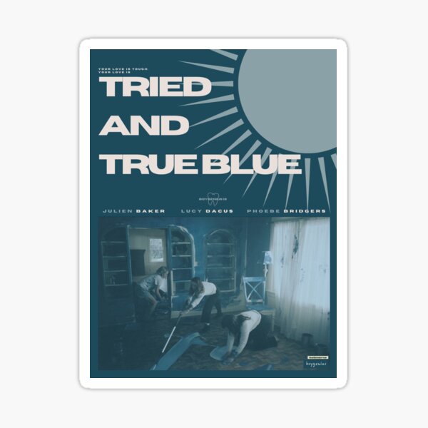 "true blue - boygenius" Sticker for Sale by bellmarne | Redbubble