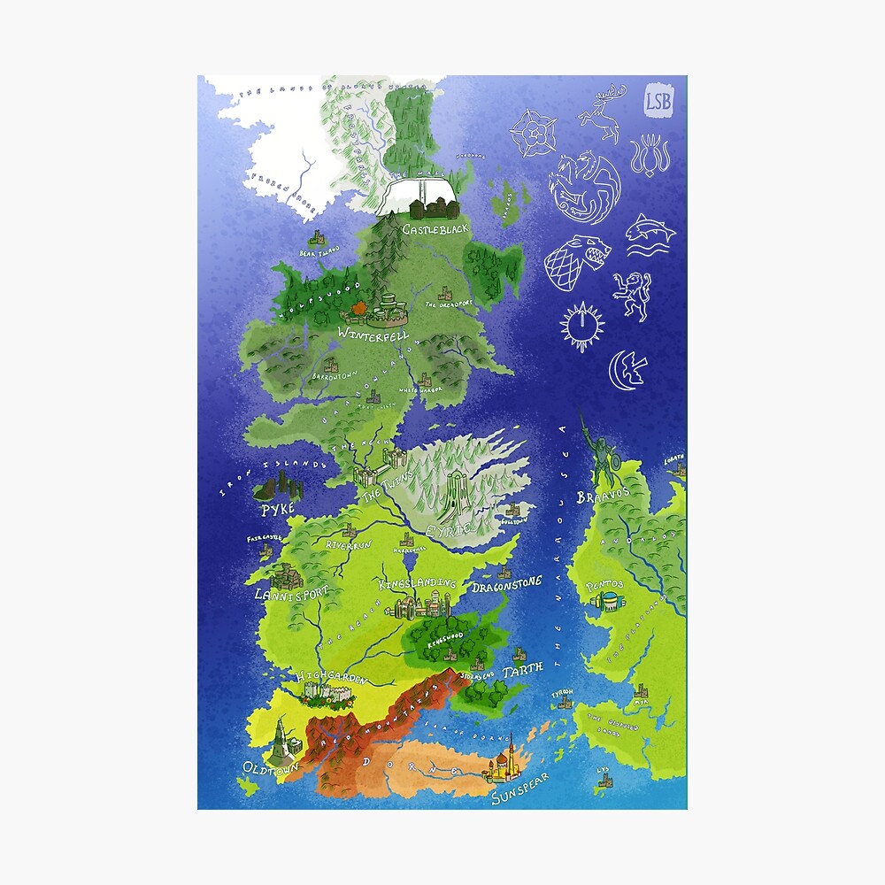 A Song Of Ice And Fire Map Globe
