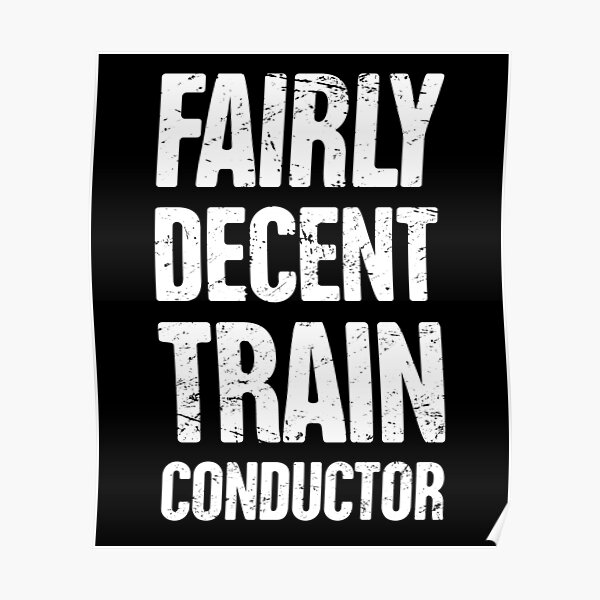 "Retro Vintage Rail Crew Railroad Train Conductor" Poster for Sale by ...