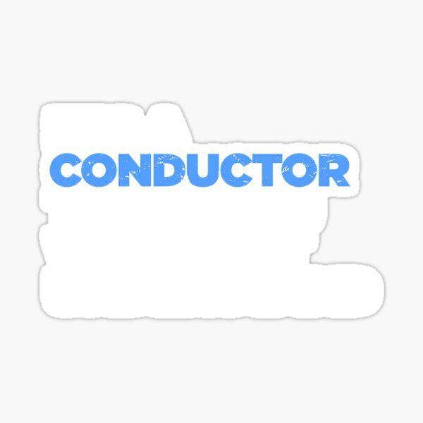 "Retro Vintage Rail Crew Railroad Train Conductor" Sticker for Sale by ...