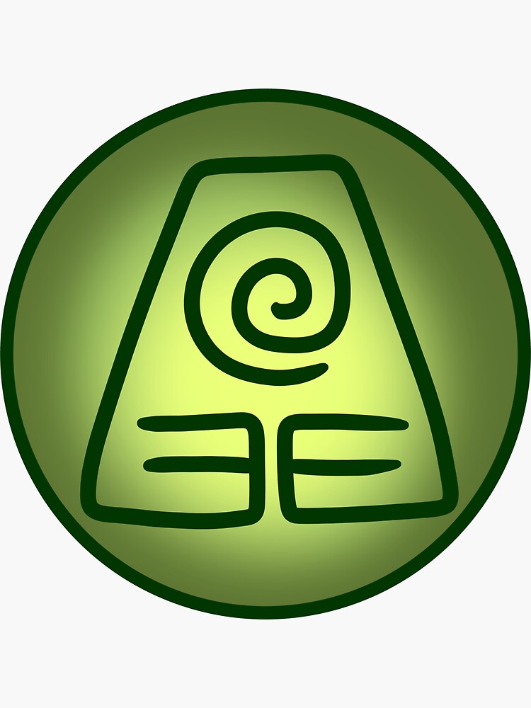 "Avatar: The Last Airbender- Earth Symbol" Sticker for Sale by meggurt ...