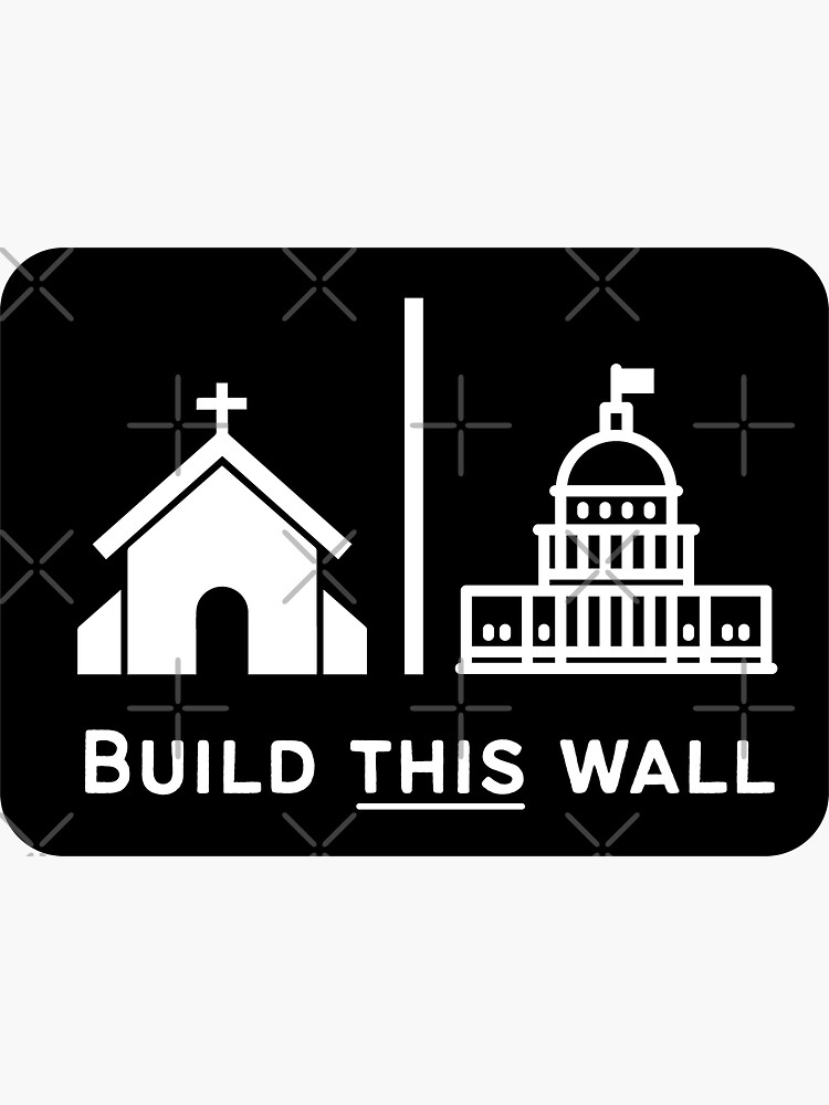 "Build the Wall" Sticker for Sale by screaminggoat | Redbubble