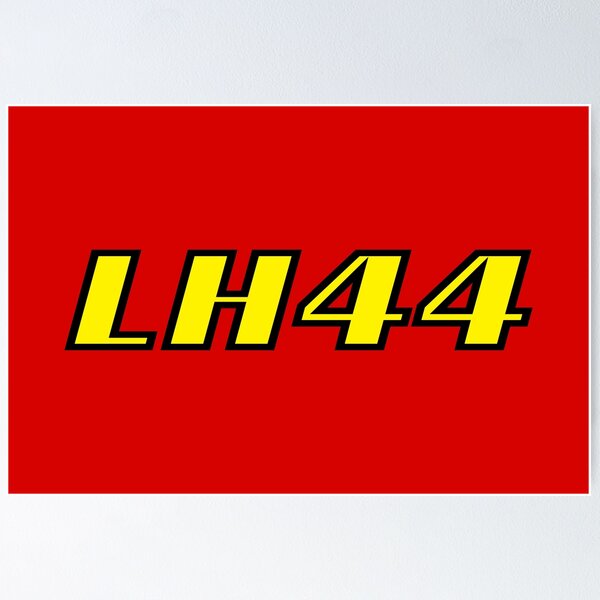 "Lewis Hamilton Ferrari LH44 Formula 1 Art" Poster for Sale by ...