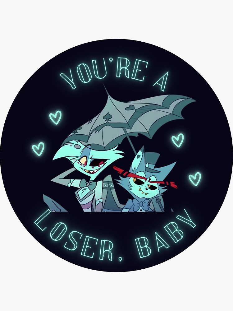 "Loser Baby- Angel and Husk Sticker" Sticker for Sale by Maddie Lamb ...
