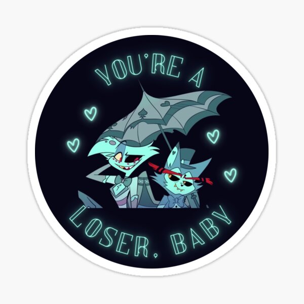 "Loser Baby- Angel and Husk Sticker" Sticker for Sale by Maddie Lamb ...