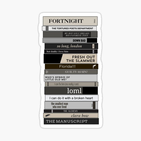 "TTPD Bookshelf" Sticker for Sale by GrrTigerDesigns | Redbubble