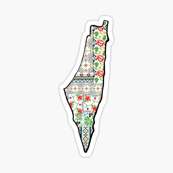 "Palestine tatreez map, embroidery Palestine map, Gaza map, cease-fire ...