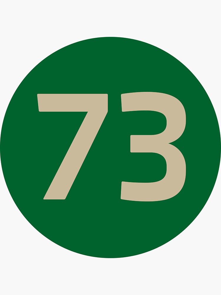 "73 The Best Number Big Bang Numbers Puzzle Theory" Sticker for Sale by ...