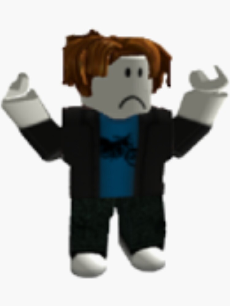 "Sad Roblox bacon head " Sticker for Sale by TinaUtonium | Redbubble