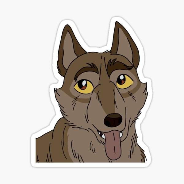 "Ginga style Balto " Sticker for Sale by SketchShepherd | Redbubble