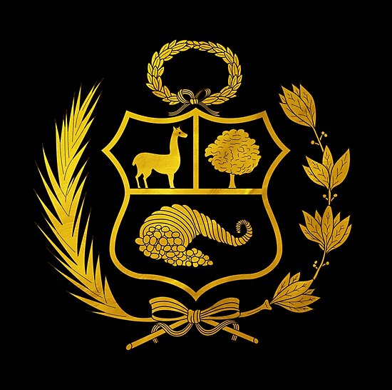 "Peru Golden Shield" Photographic Print by DisobeyTees | Redbubble