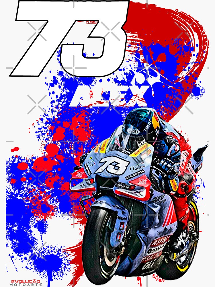 "Alex Marquez Racing MotoGP #73" Sticker for Sale by Evomotoarte ...