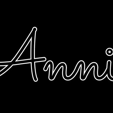 "Writing Annie Name Label (Black)" Sticker for Sale by NormadWorld ...