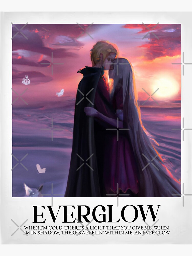 "Coldplay - Everglow" Sticker by mymikrokosmos | Redbubble