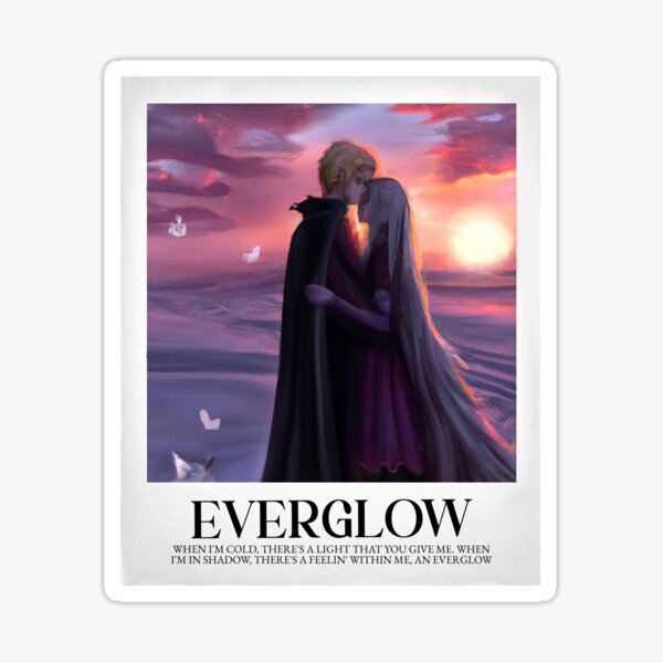 "Coldplay - Everglow" Sticker by mymikrokosmos | Redbubble