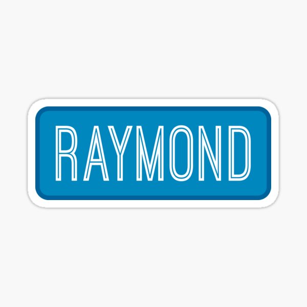 "Raymond Name" Sticker for Sale by jeallan | Redbubble