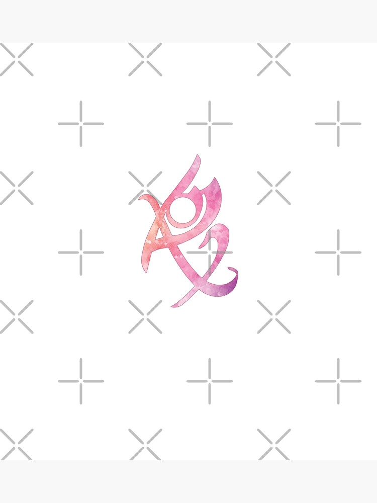 "Shadowhunters rune - fearless rune (pink watercolour) - Clary, Alec ...