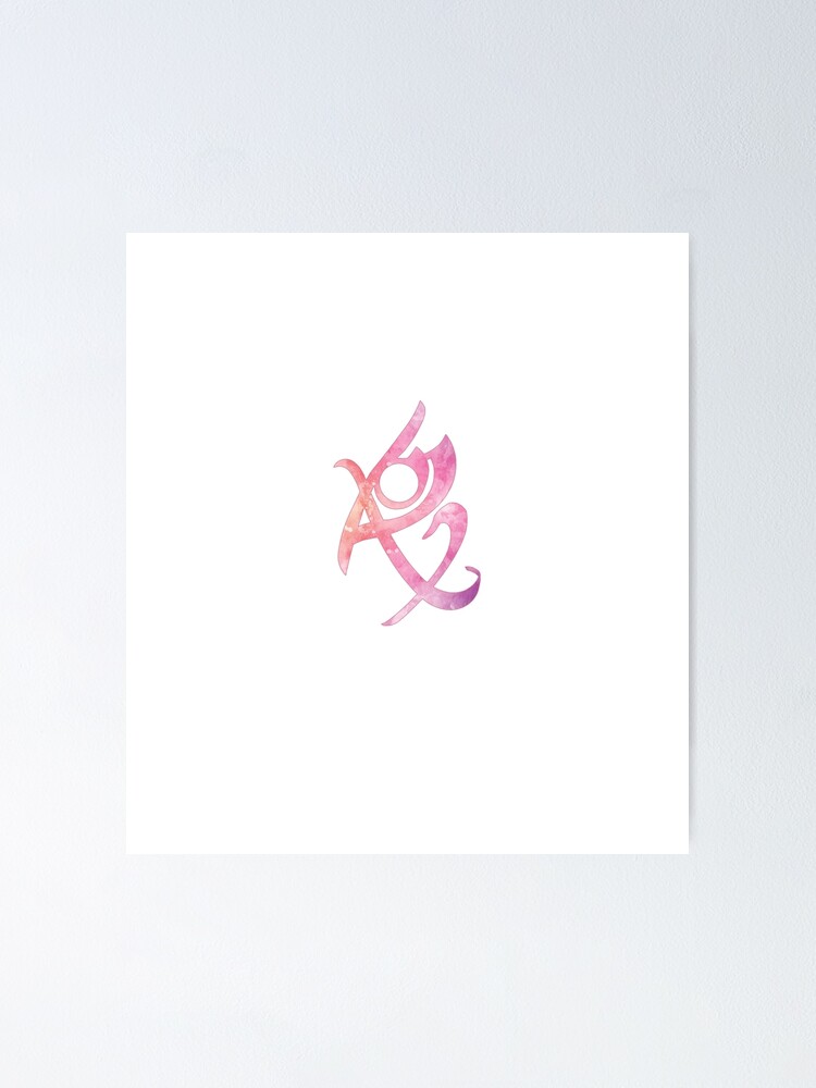 "Shadowhunters rune - fearless rune (pink watercolour) - Clary, Alec ...