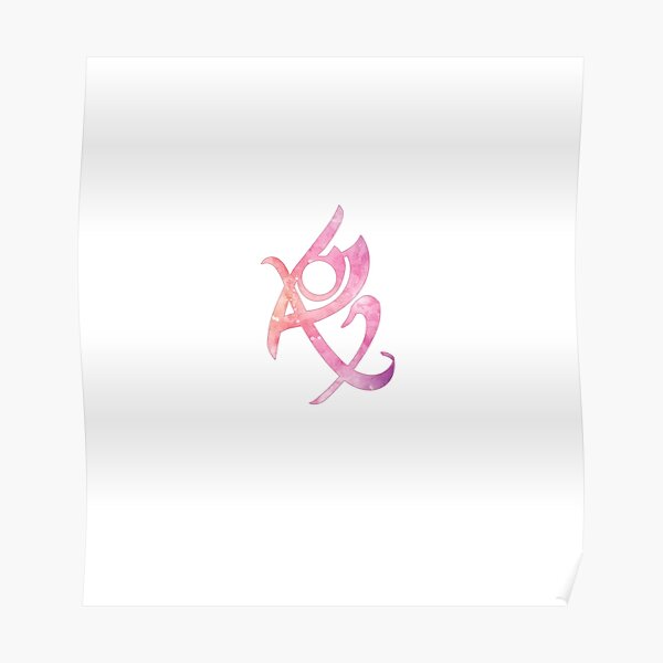 "Shadowhunters rune - fearless rune (pink watercolour) - Clary, Alec ...