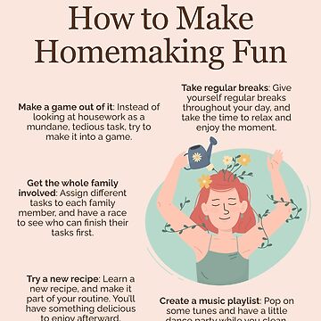 "How to Make Homemaking Fun" Art Board Print for Sale by TheFocusedShop ...