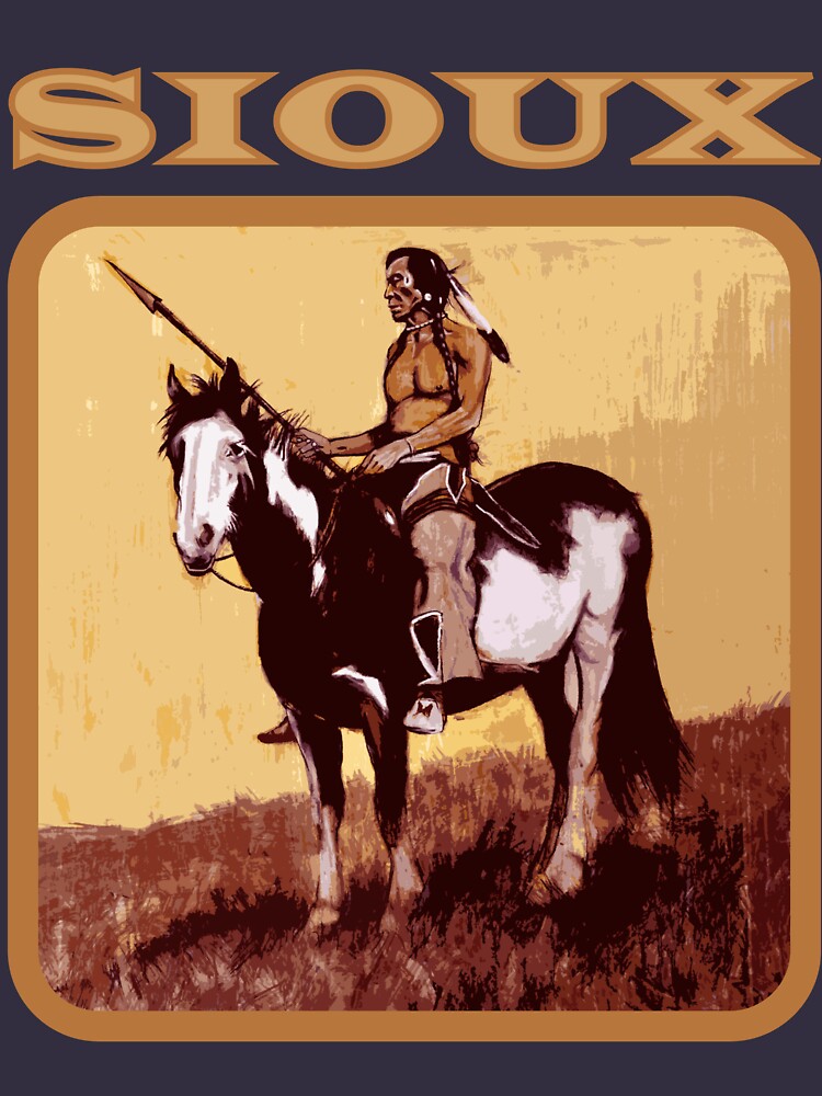 "Sioux" T-shirt for Sale by itchingink | Redbubble | american indian t ...