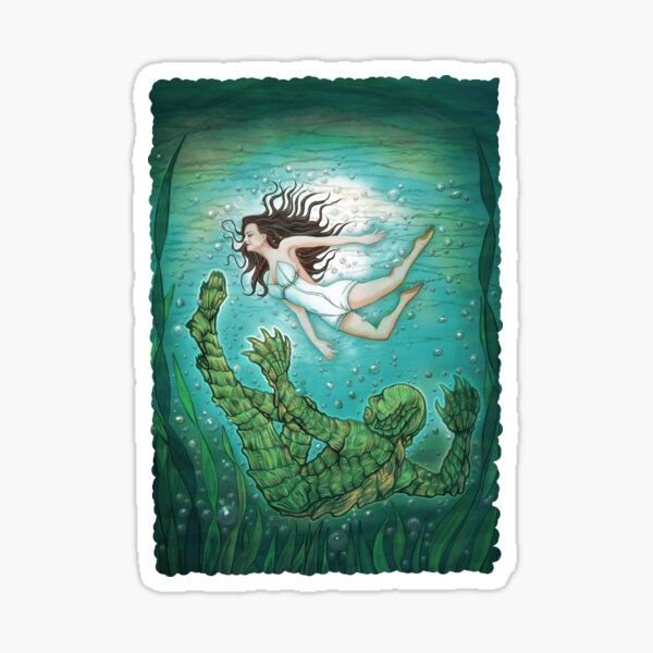 "Creature Feature" Sticker for Sale by SquareDog | Redbubble