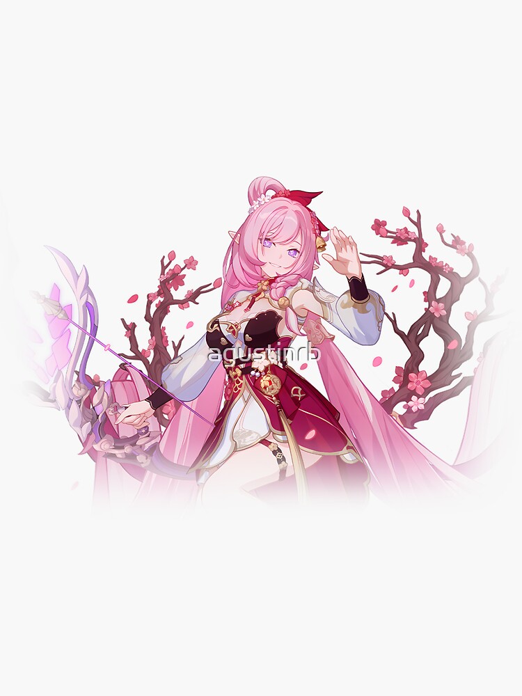 "Honkai Impact 3rd Elysia Herrscher of Human Ego Peachy Spring" Sticker ...