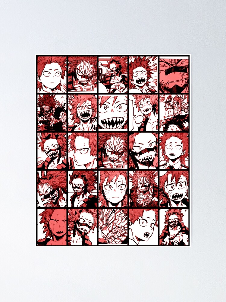 "BNHA Kirishima collage - color version" Poster for Sale by Angellinx3 ...