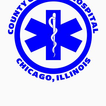 "County General Hospital ER" Sticker for Sale by superiorgraphix ...