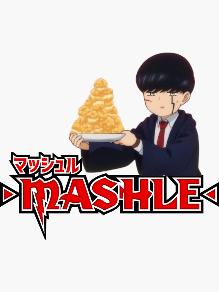 "Mashle: Magic and Muscles / Mash" Sticker for Sale by NeptuneFlower ...