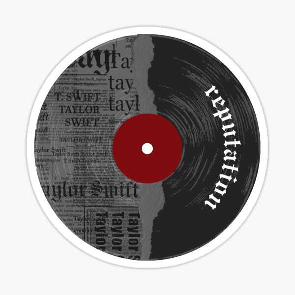 "Reputation Vinyl Record - Taylor Swift" Sticker for Sale by ...