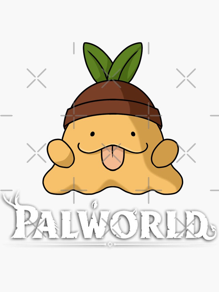 "GUMOSS from PALWORLD " Sticker for Sale by JJNameArt | Redbubble