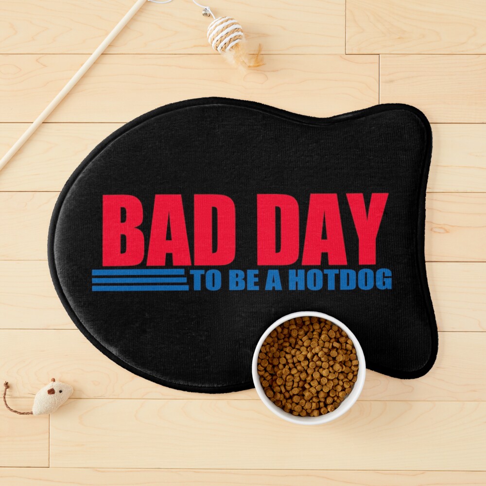"Bad Day to be a Hot Dog" Sticker for Sale by Bjammer | Redbubble